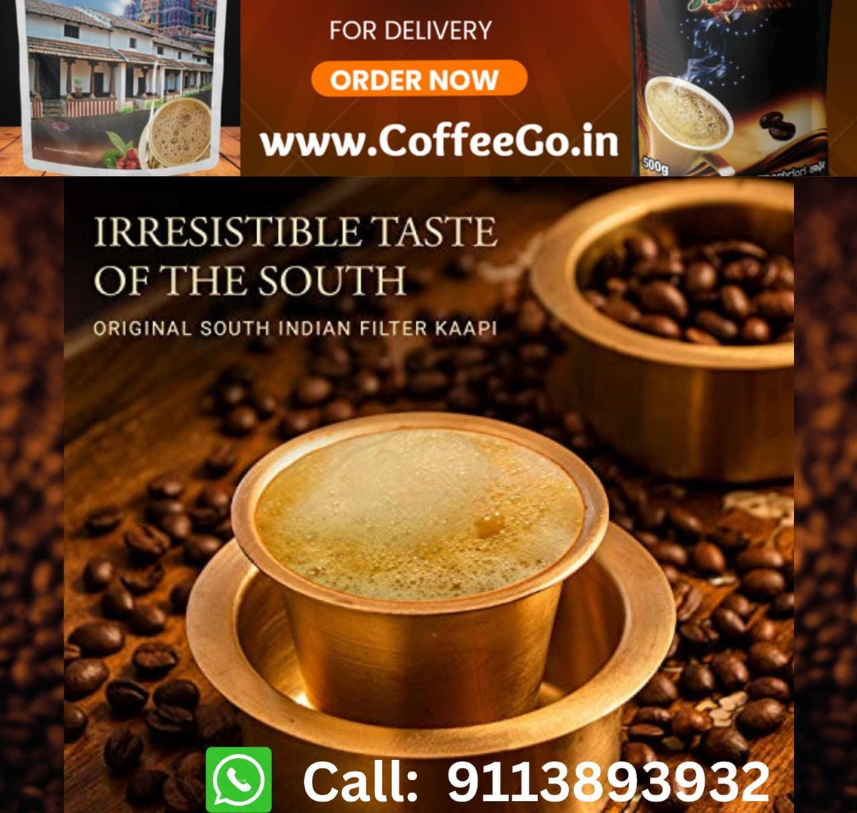 South Indian Filter Coffee – CoffeeGo.in
