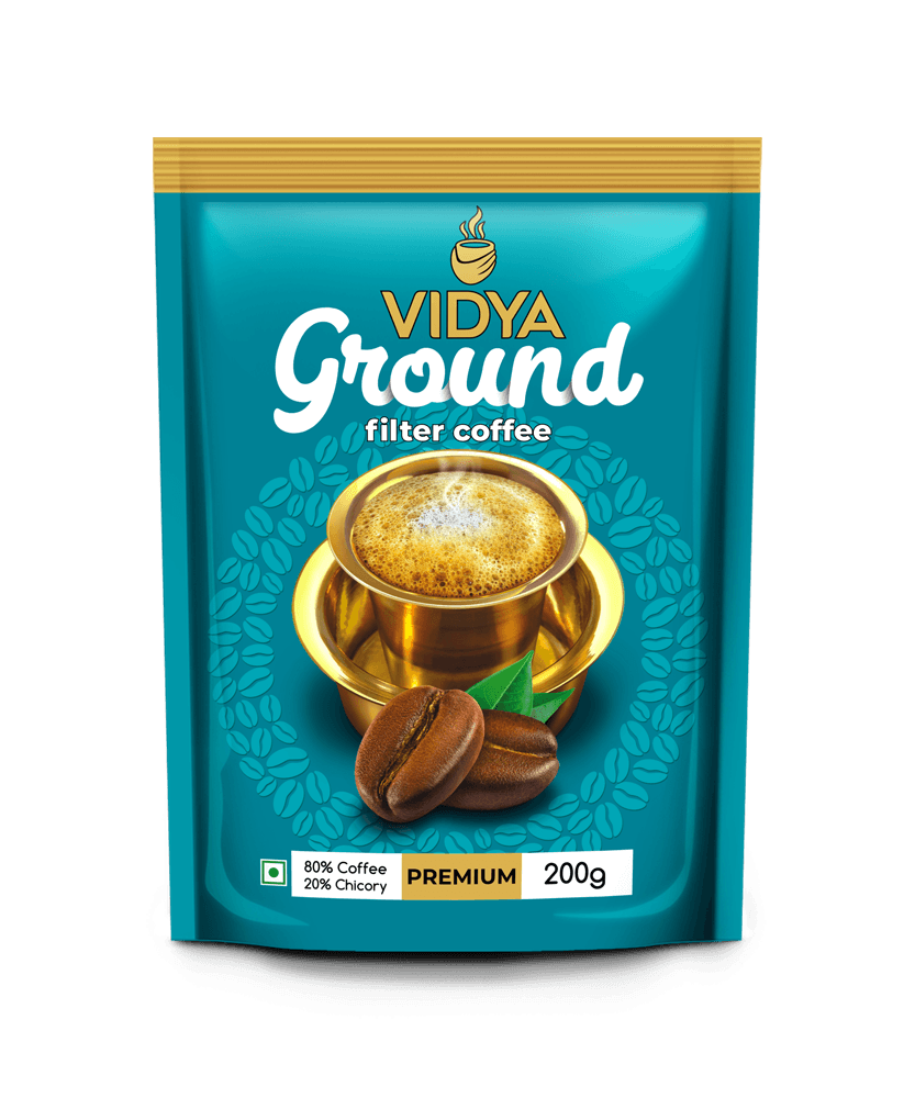 Premium, Vidya Filter Coffee 1kg (200g ×5 Packs) – CoffeeGo.in