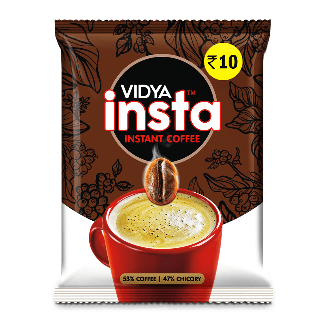 Vidya Insta 53/47, Vidya Instant Coffee (10g × 30 Pouches) – CoffeeGo.in